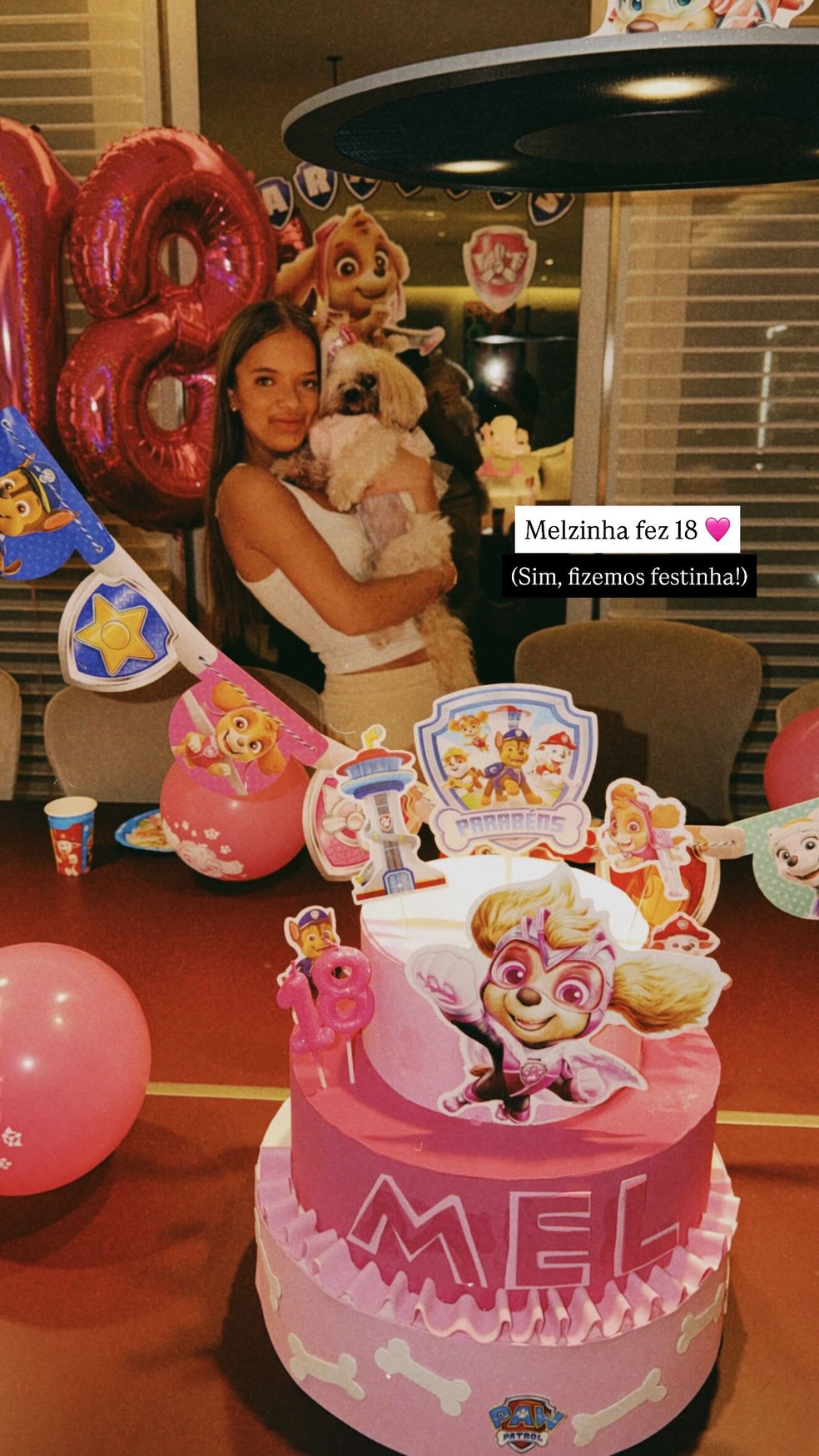 Ticiane e Rafa Justus fazem festa nos 18 anos de cachorrinha e postam ...