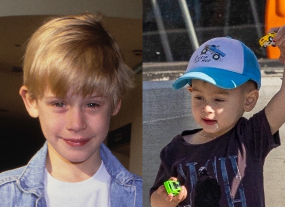 Macaulay Culkin e Brenda Song fazem rara aparição ao lado dos filhos