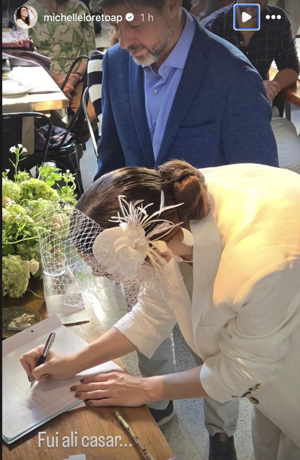 Michelle Loreto, do 'Bem Estar', se casa com diretor-geral do 'Encontro'