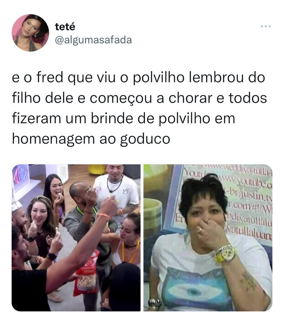 BBB 23: Fred chora ao ver biscoito de polvilho e lembrar do filho, Cris ...
