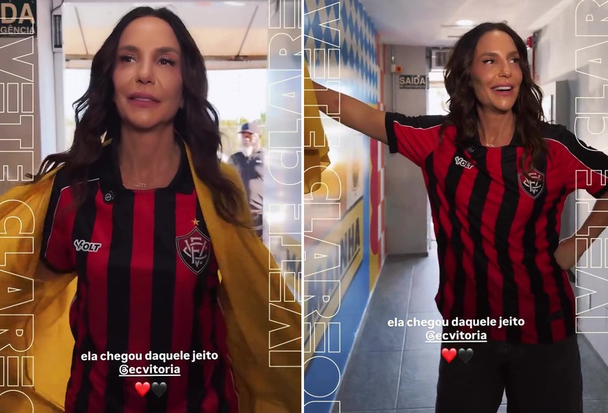 Ivete Sangalo chega com camisa do seu time para primeiro show após ...