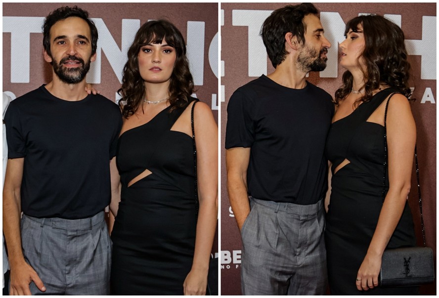 Horas após morte do sogro, Julio Andrade vai com a esposa à pré-estreia ...