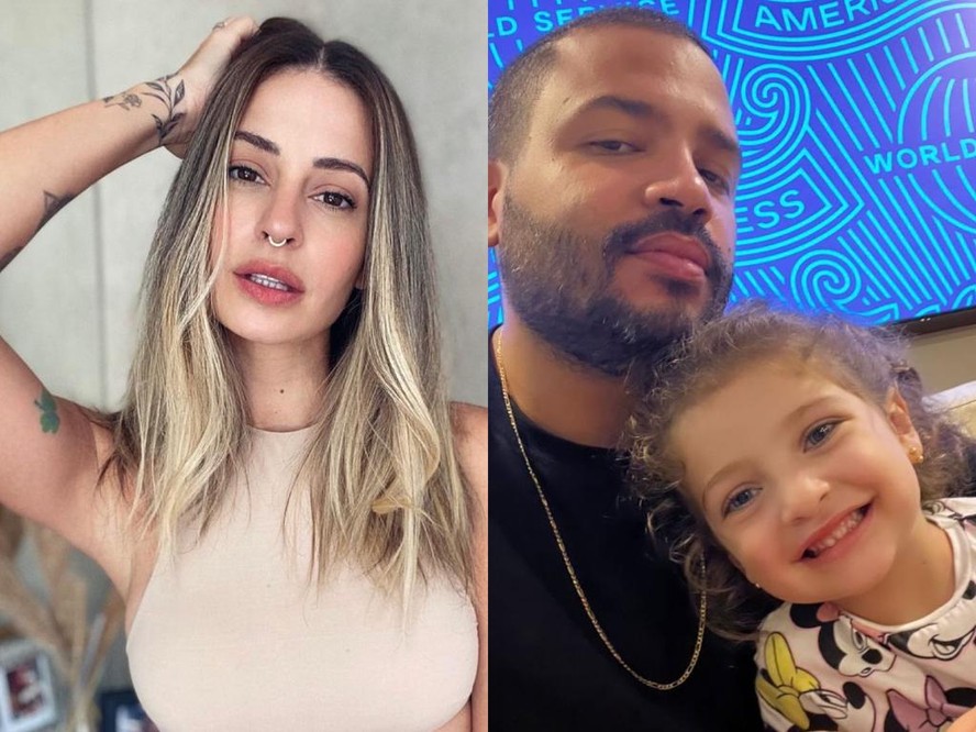 Projota posa com a filha após separação de Tamy Contro
