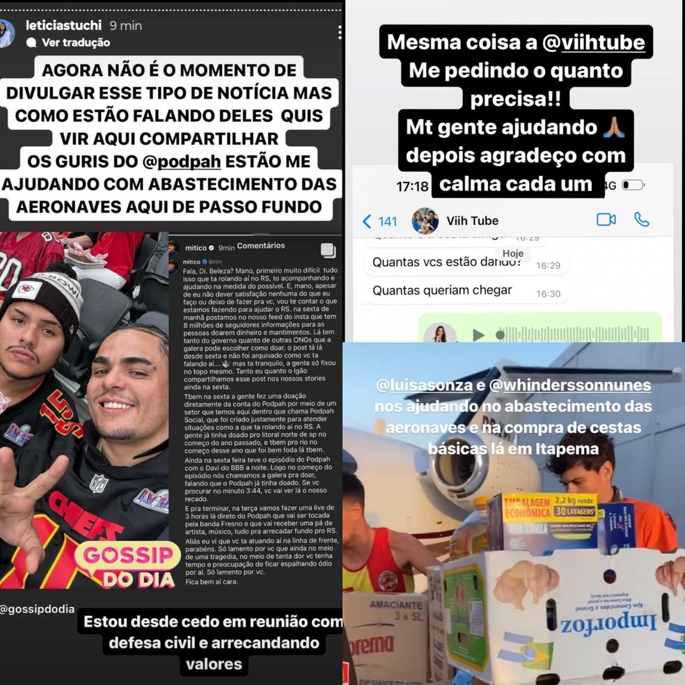 Conheça Letícia Stuchi, influenciadora do RS que mobilizou ajudas de ...