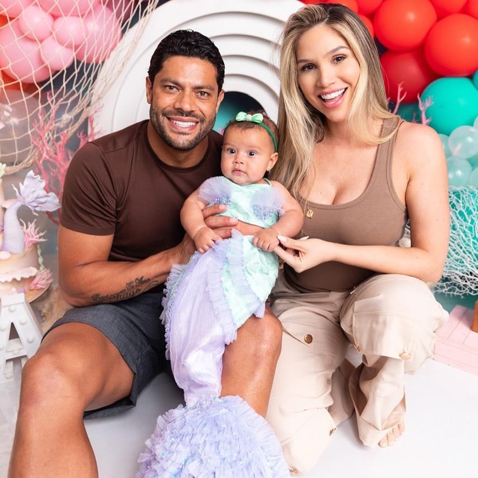 Hulk e Camila Ângelo celebram mesversário da filha caçula com festa da ...