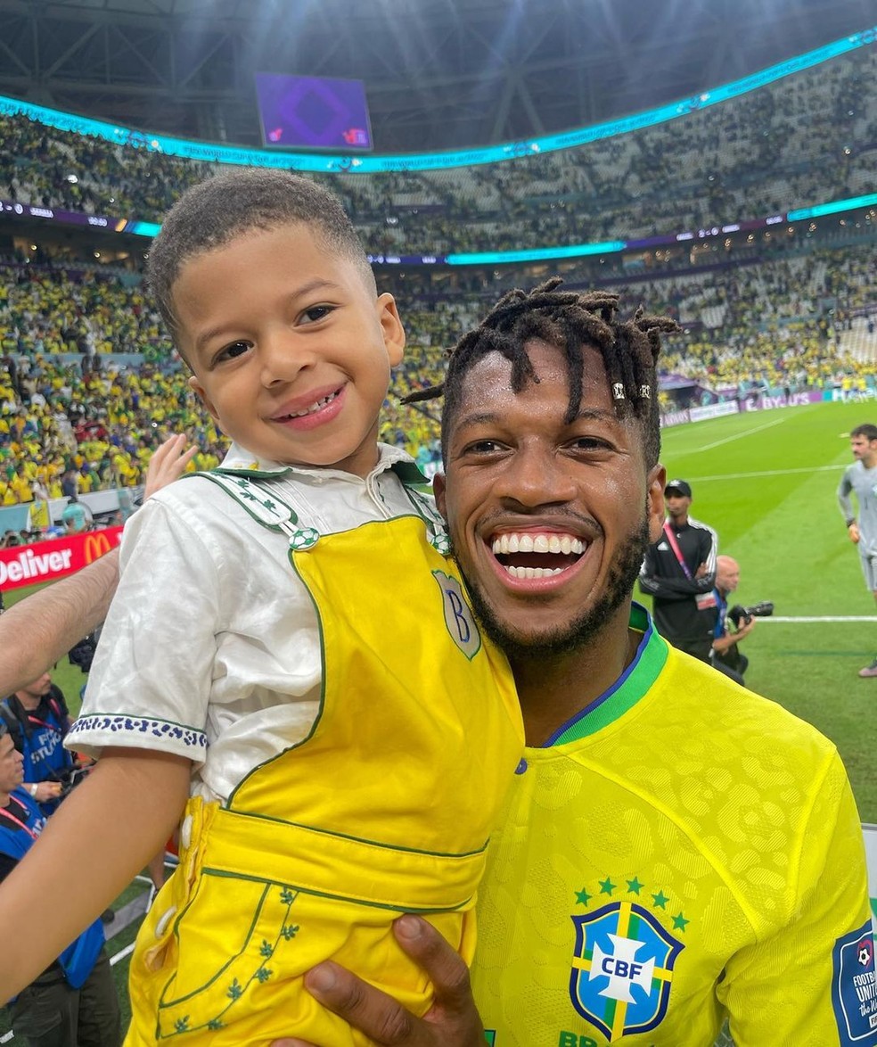 Filhos de craques da seleção brasileira roubam a cena no Catar