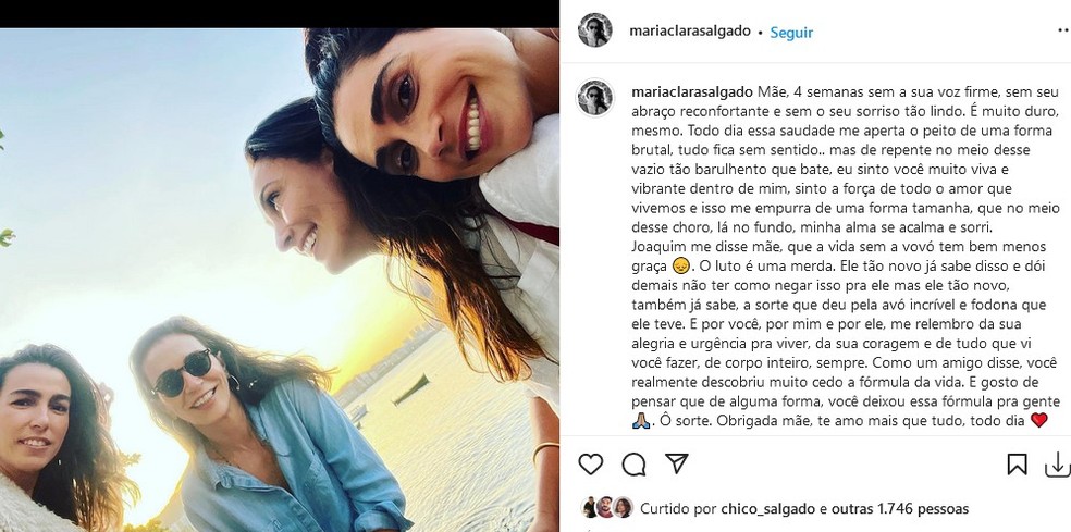 Filha de Isabel Salgado fala das 4 semanas da morte da mãe: 'O luto é ...