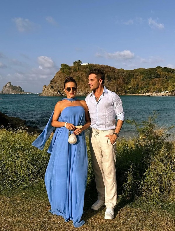 Marco Luque e Jéssica Correia se casam em Fernando de Noronha