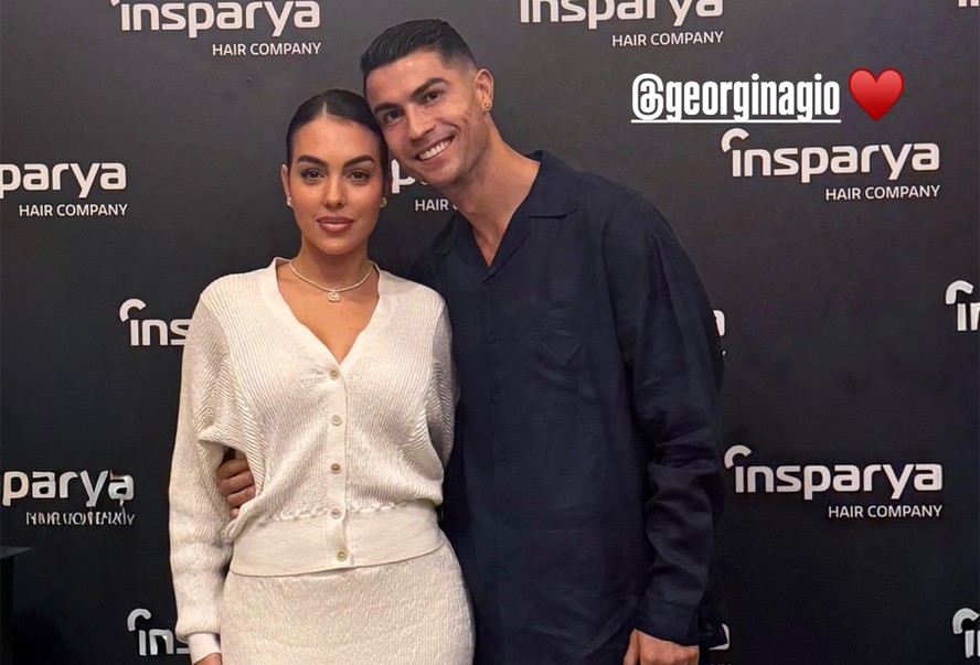 Cristiano Ronaldo e Georgina Rodríguez fazem primeira, e rara, aparição ...