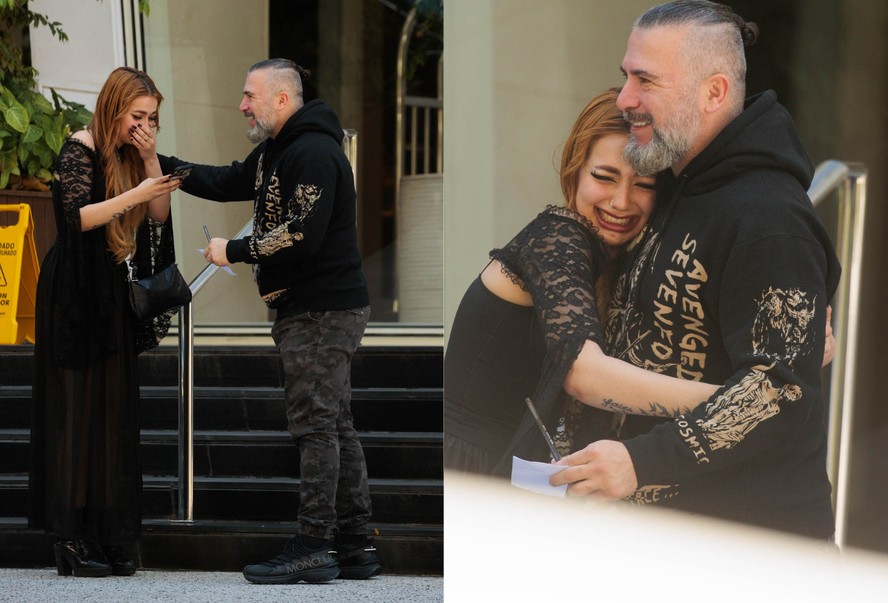 Fã se emociona ao conhecer baterista do System of a Down na porta de ...