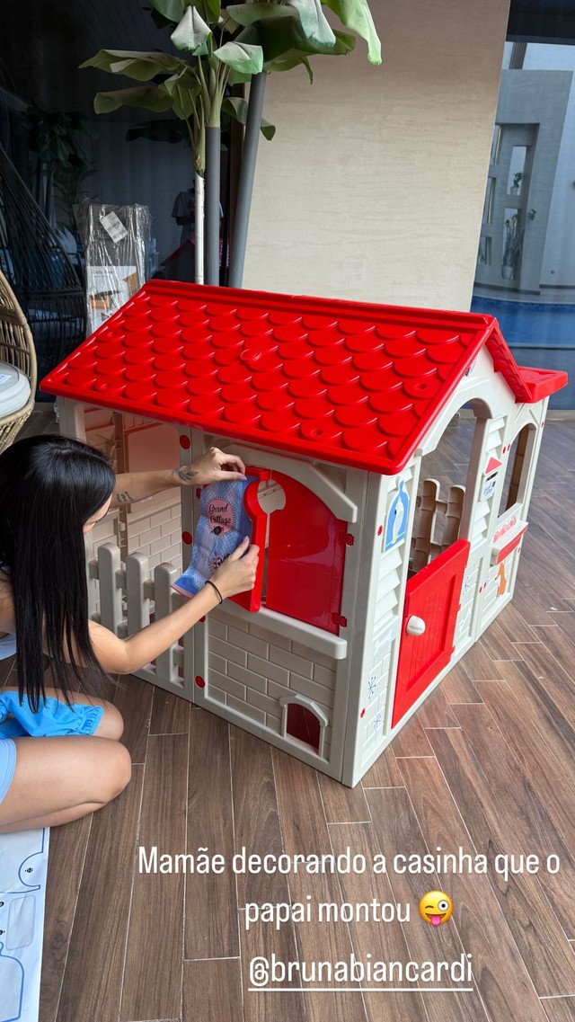 Bruna Biancardi mostra casinha de Mavie, sua filha com Neymar: 'Papai montou'
