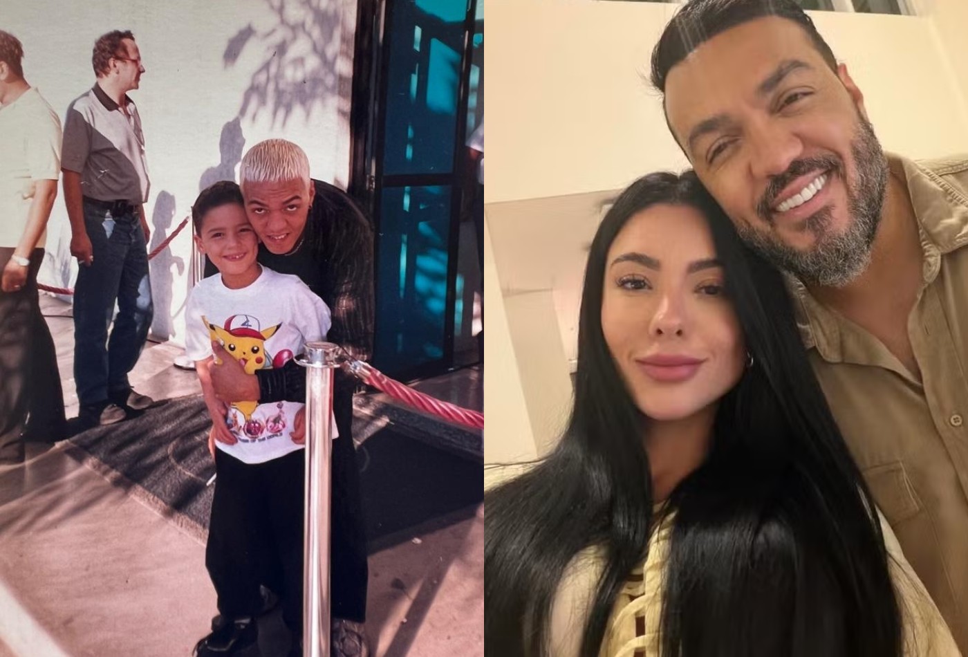 Ex de Rayane Figliuzzi resgata foto com Belo na infância