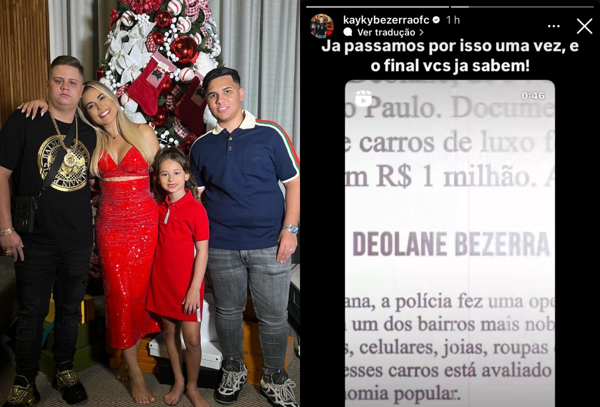 Filho de Deolane Bezerra relembra 1ª apreensão de bens: 'O final vocês já sabem'