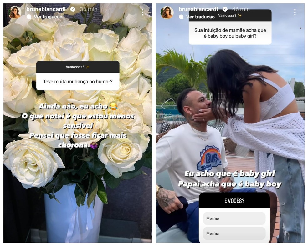 Grávida de Neymar, Bruna Biancardi fala de desejos, incômodos, escolha de nome e apostas de sexo ...