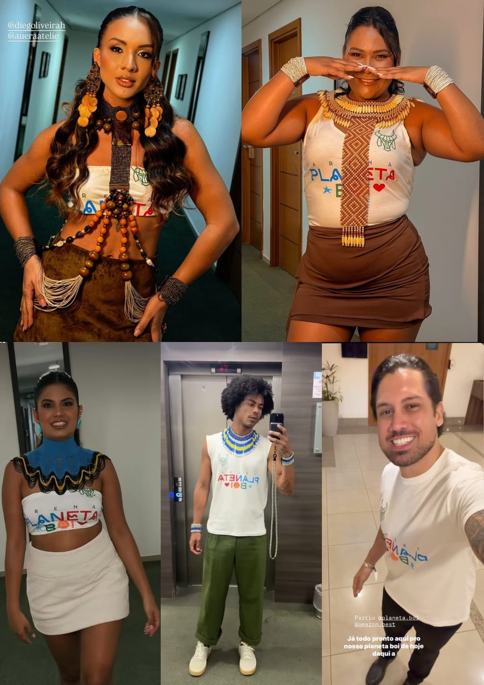 Isabelle Nogueira e Marciele Albuquerque mostram figurinos para ...