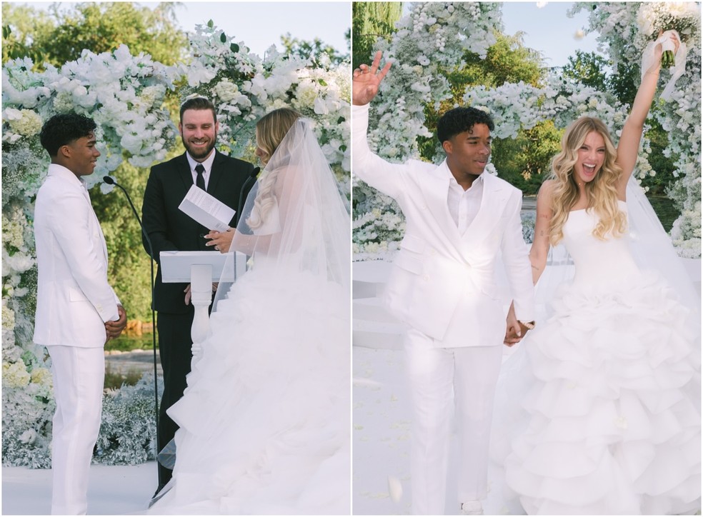 Endrick e Gabriely Miranda surpreendem com fotos inéditas de casamento ...