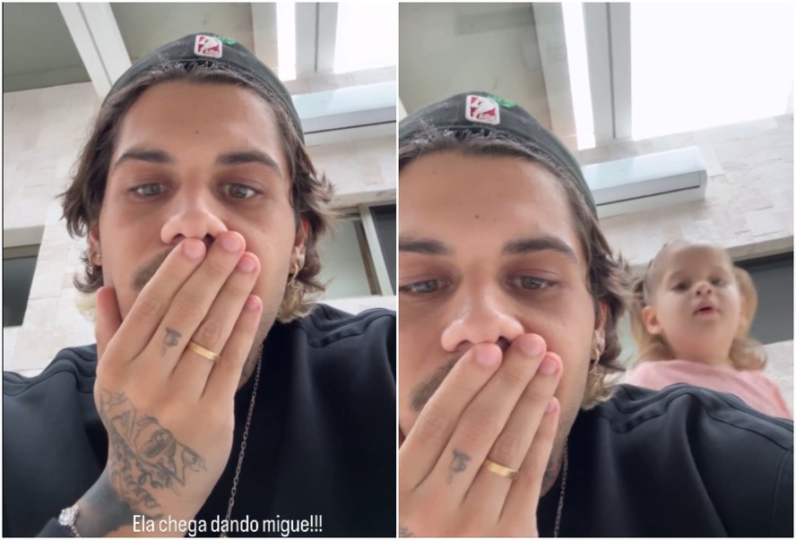 Zé Felipe testa a filha e flagra lado 'fofoqueiro' da menina: 'Maria Fifi'