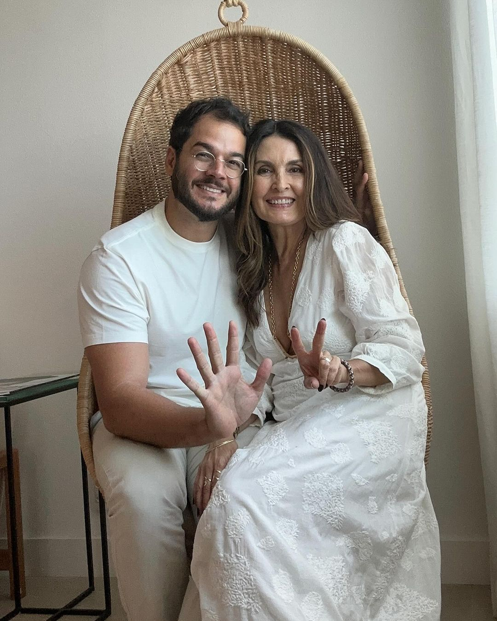 Túlio Gadêlha e Fátima Bernardes comemoram 7 anos juntos: 'Amor só cresce'