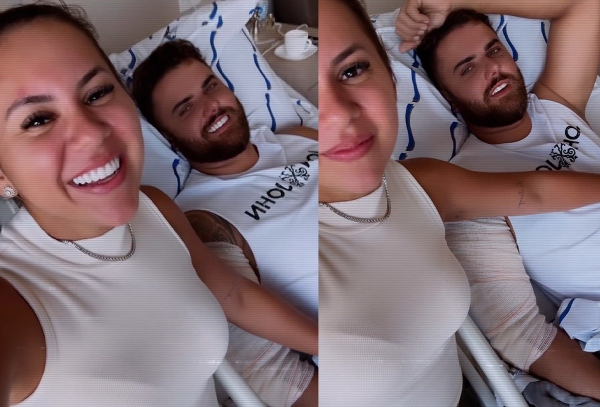 Zé Neto aparece pela primeira vez após acidente e canta hit de Joelma