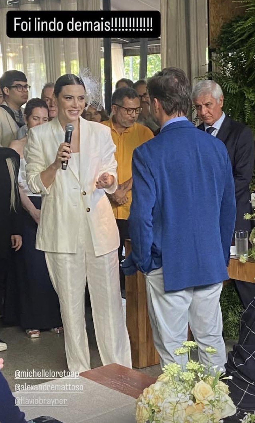 Michelle Loreto, do 'Bem Estar', se casa com diretor-geral do 'Encontro'