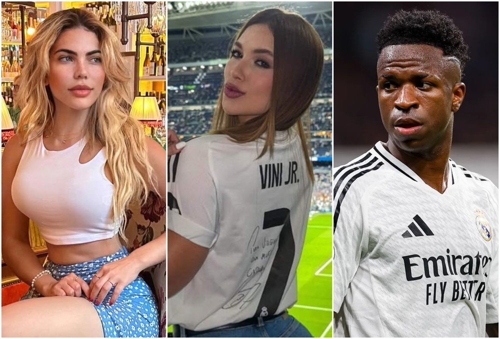 Após expor Vini Jr., modelo viaja a Espanha, vê jogo do Real Madrid e ...
