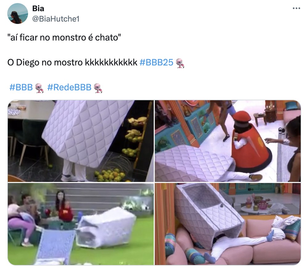 BBB 25: Diego Hypolito vira meme ao treinar usando roupa do Castigo do ...