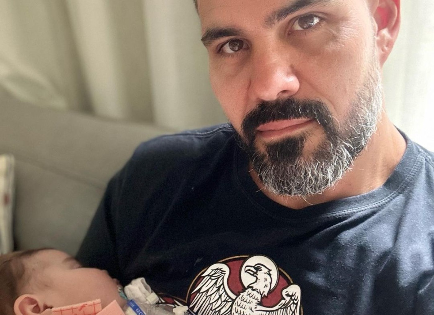 Juliano Cazarré se derrete pela filha caçula, Maria Guilhermina: 'Meu ...