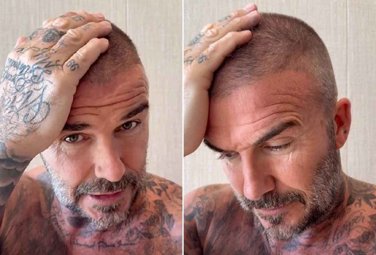 Deu ruim! David Beckham erra corte de cabelo e é detonado pela esposa
