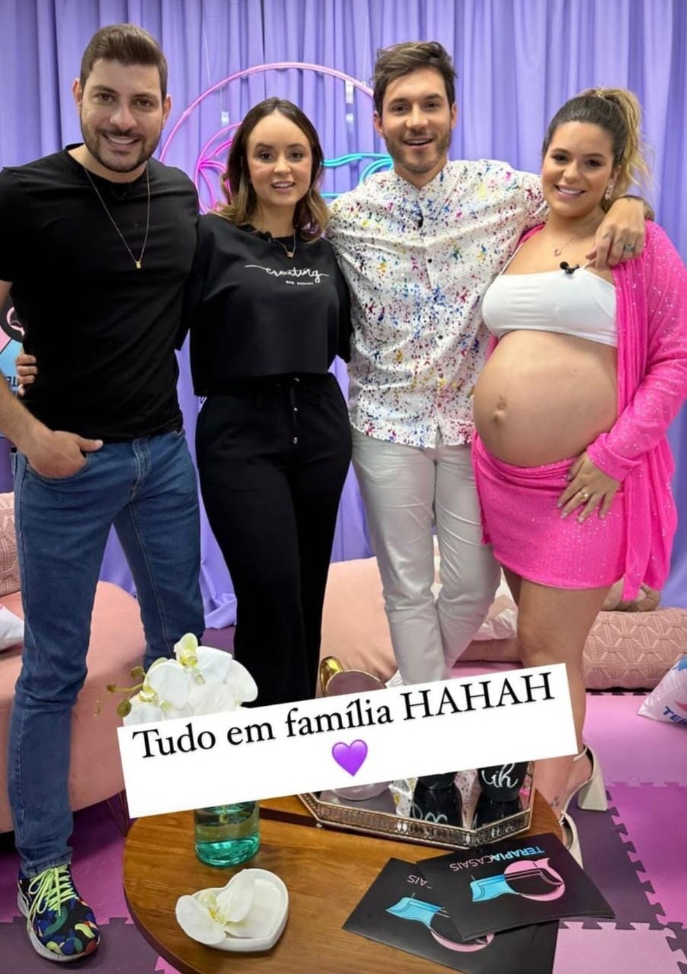 Grávida, Viih Tube reencontra Caio Afiune e o promove a novo papel ...