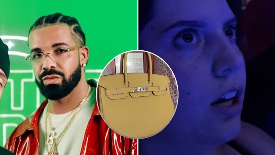 Drake presenteia fã na plateia com bolsa grifada de R$ 150 mil