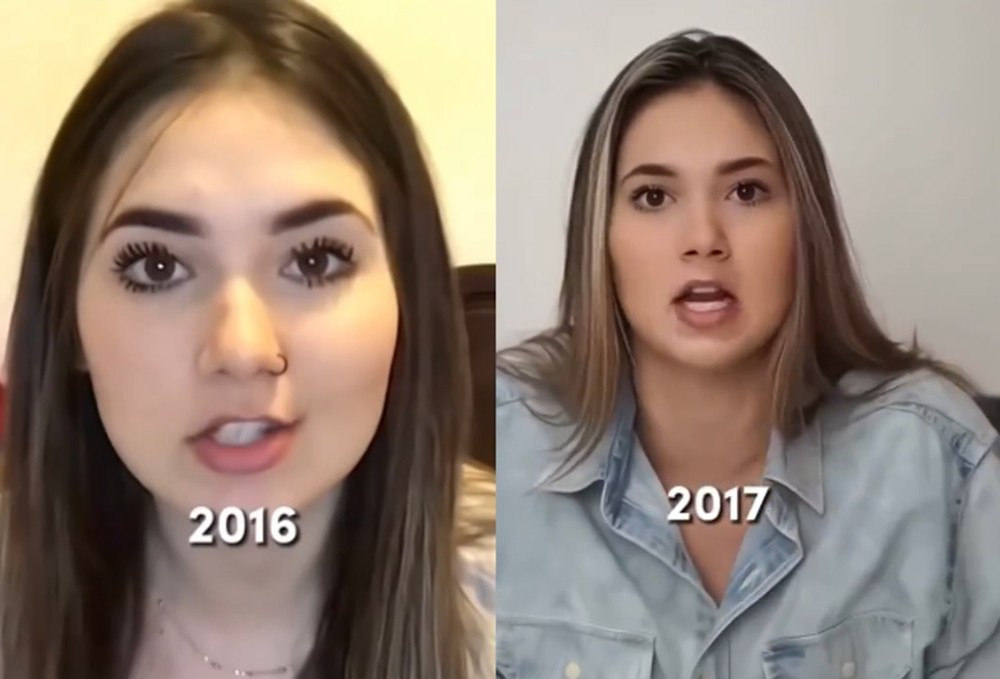 Vídeos mostram mudanças no rosto de Virginia Fonseca nos últimos 7 anos ...