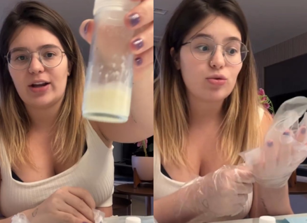 Viih Tube faz pingente de colar com leite materno