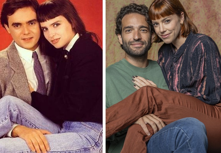 Alice Wegmann e Humberto Carrão reproduzem foto de Lídia Brondi e ...