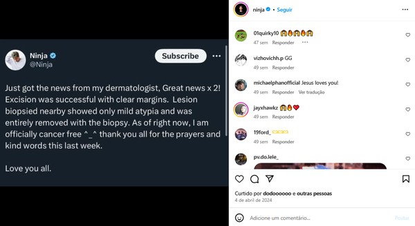 Após melanoma, Tyler 'Ninja' Blevins faz campanha de prevenção do ...