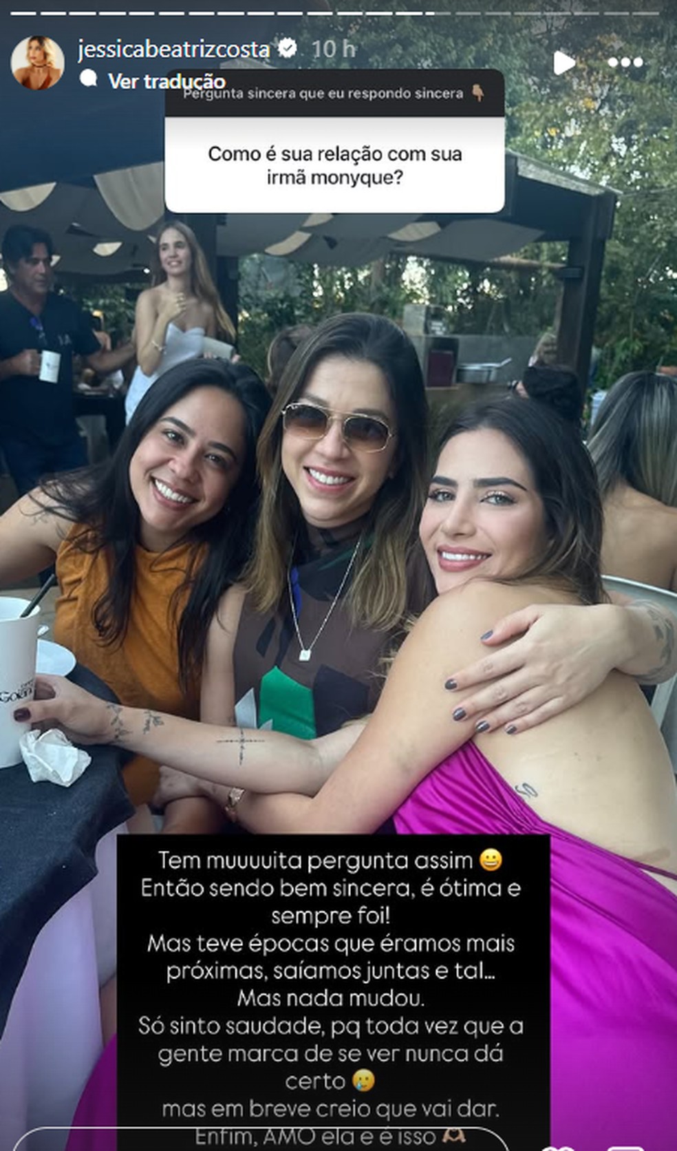 Jéssica Beatriz, filha de Leonardo, abre o jogo sobre a relação com a ...