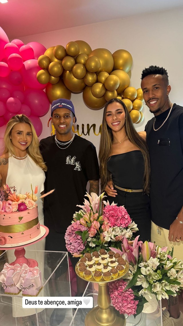 Esposa de Eder Militão posta 1ª foto pública de Rodrygo e affair, Bruna ...