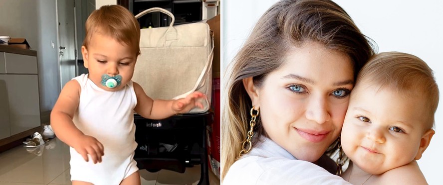 Lyandra Costa, filha do sertanejo Leandro, mostra primeiros passos do ...