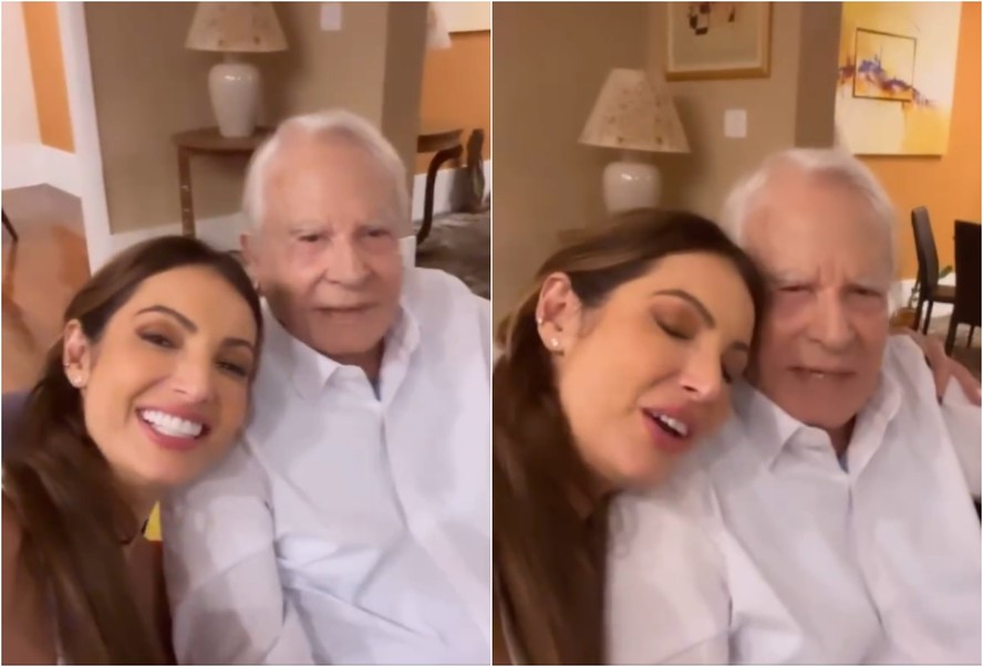 Patrícia Poeta resgata vídeo com Cid Moreira que gravou para os pais ...