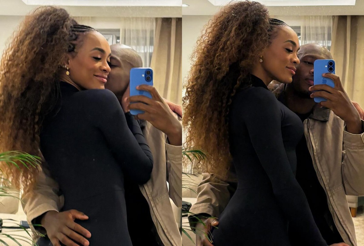 Patrícia Ramos ganha mão boba do namorado após fala polêmica sobre 'homem pobre'