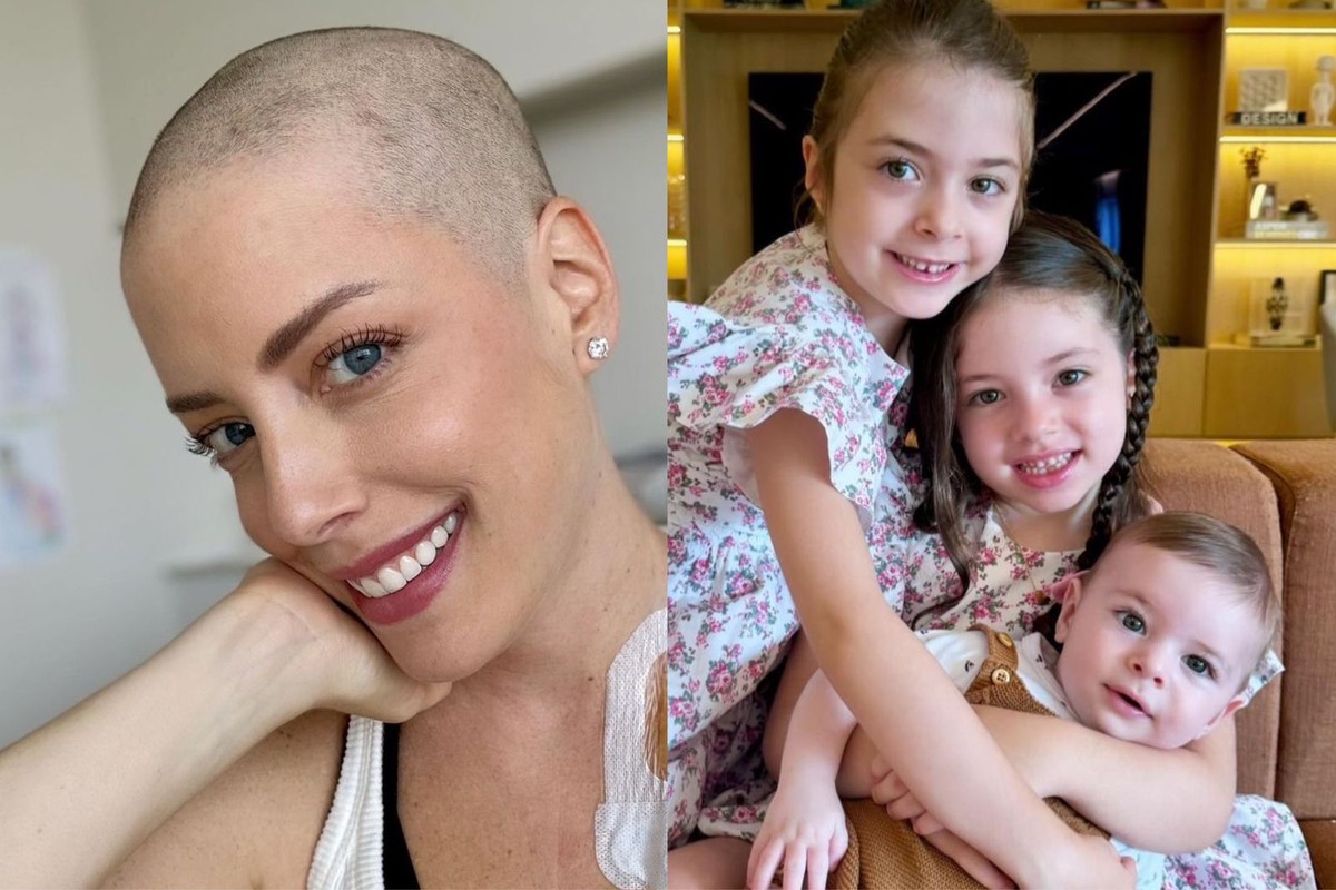 Em tratamento de leucemia, Fabiana Justus se declara para os filhos com ...
