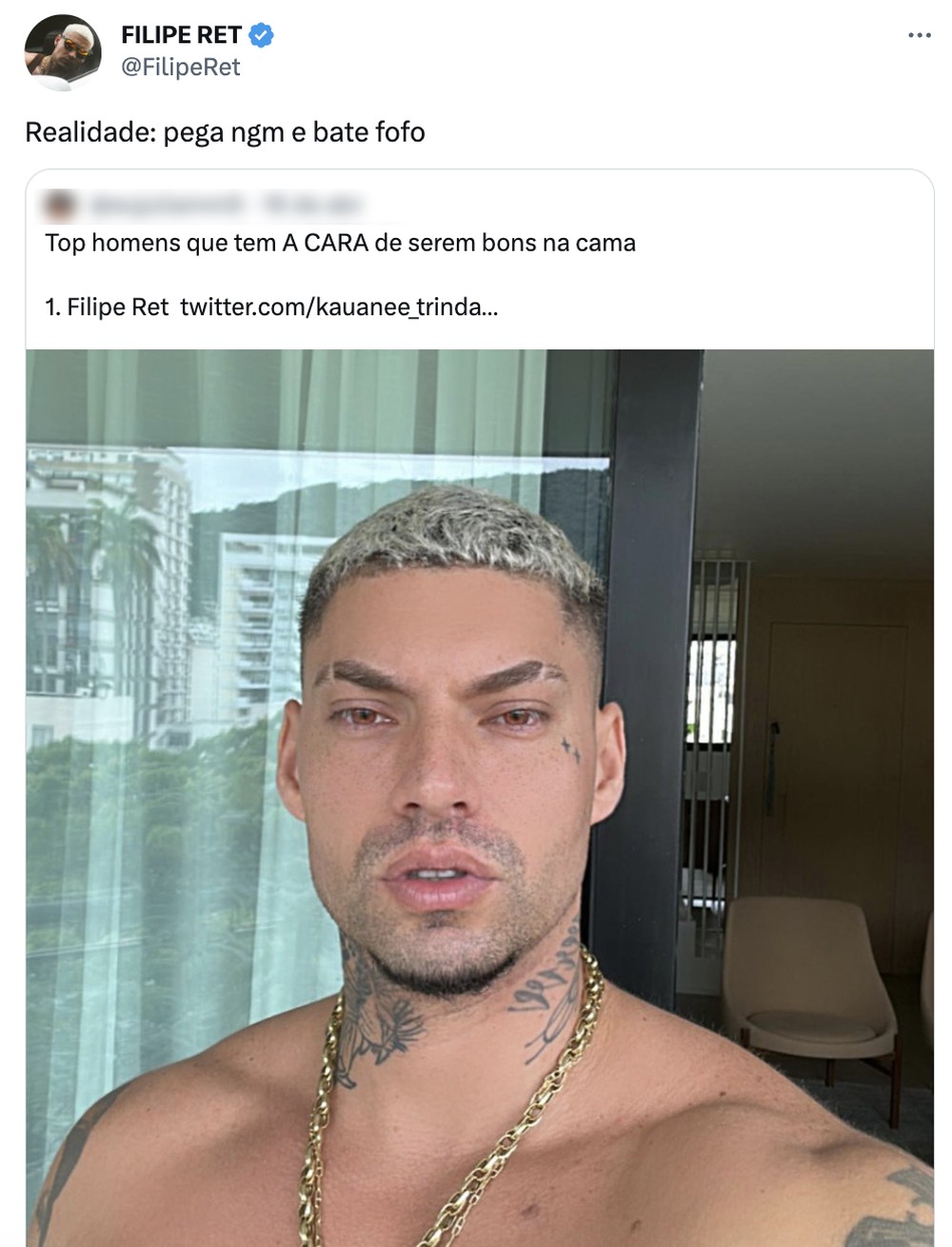 Filipe Ret surpreende fãs com resposta à fama de 'bom de cama' na web