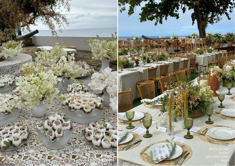 Salto de paraquedas, noivo de óculos escuros, bolo de rolo: veja tudo o ...