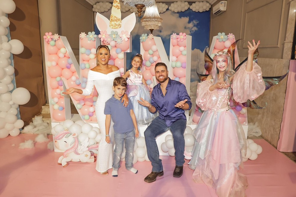 Natália Toscano e Zé Neto celebram os 4 anos da filha com festa de ...