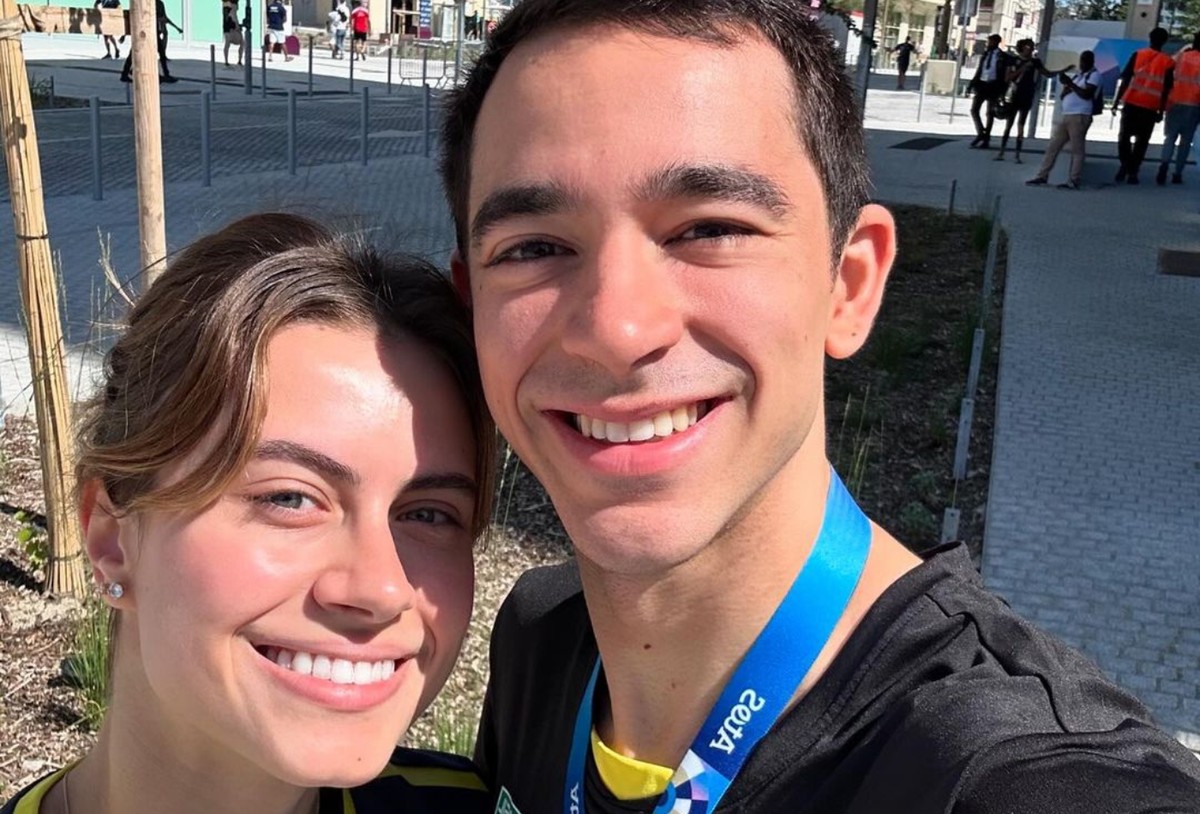 Namorada homenageia Hugo Calderano após atleta perder medalha no tênis ...