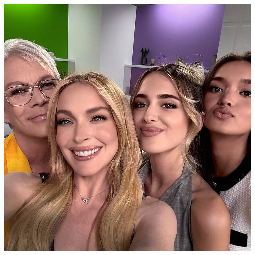Lindsay Lohan e Jamie Lee Curtis postam nova foto de bastidores de ...
