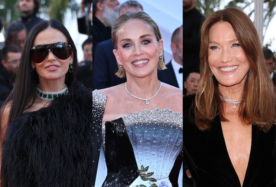 Musas 50+, Demi Moore, Sharon Stone e Carla Bruni roubam a cena em Cannes