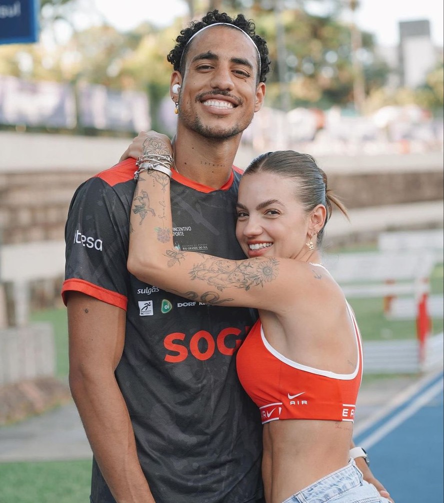 Talita Ramos, pedida em casamento por Almir Jr. nas Olimpíadas, é mãe de dois e influenciadora ...