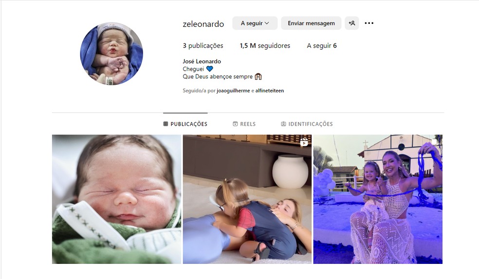 José Leonardo, Lua Di Felice e mais: os filhos de famosos com milhões de seguidores nas redes