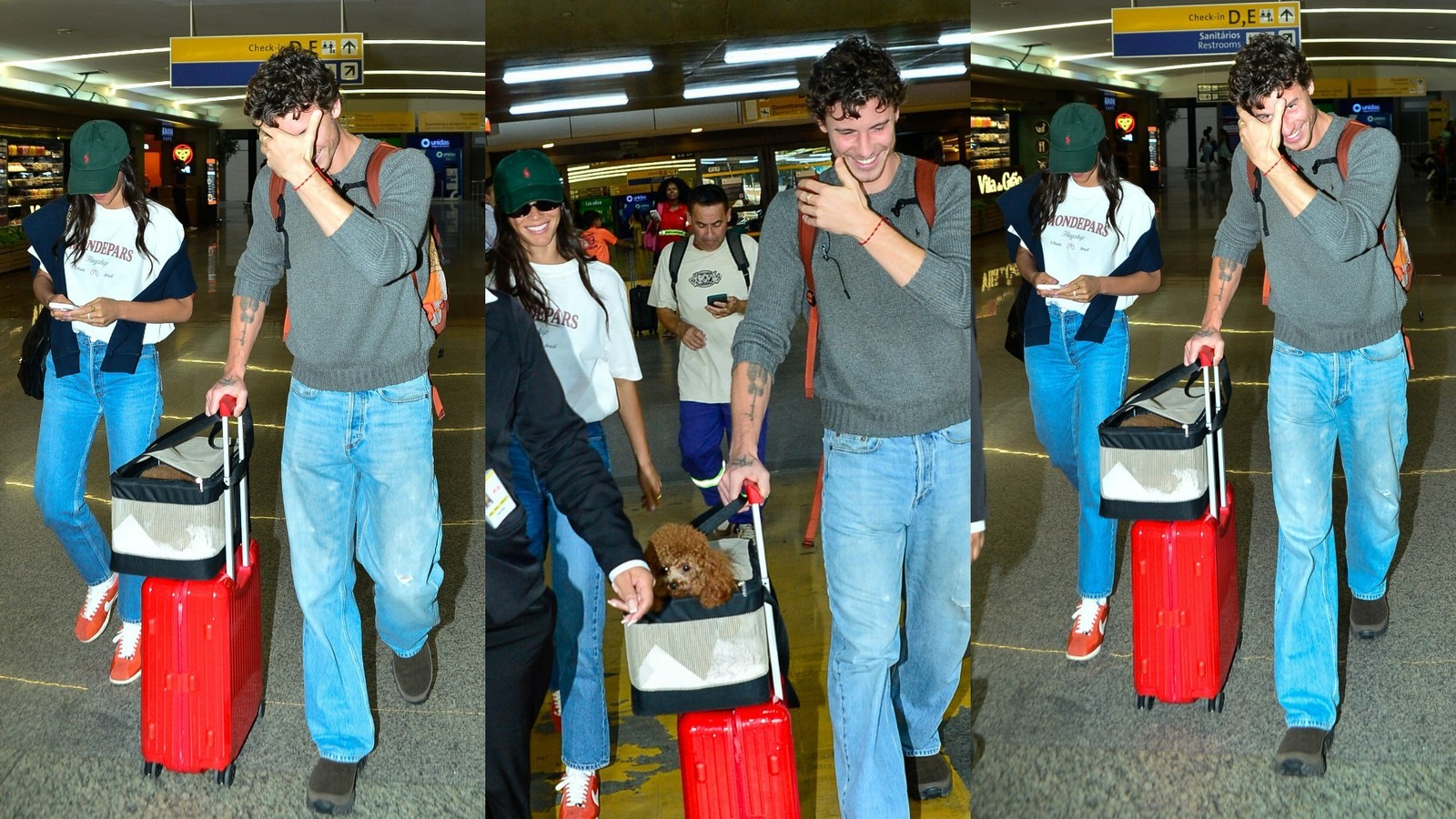 Bruna Marquezine e Shawn Mendes se beijam durante passeio por NY