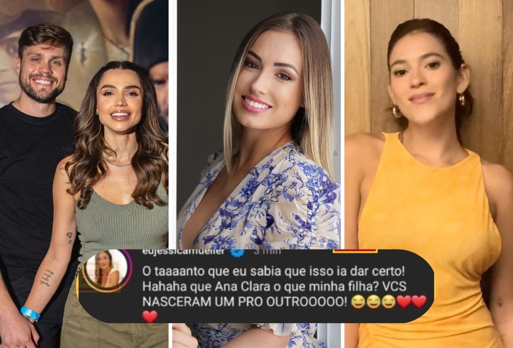 Jéssica Mueller cita Ana Clara em post de Paula Amorim e Breno Simões e ...